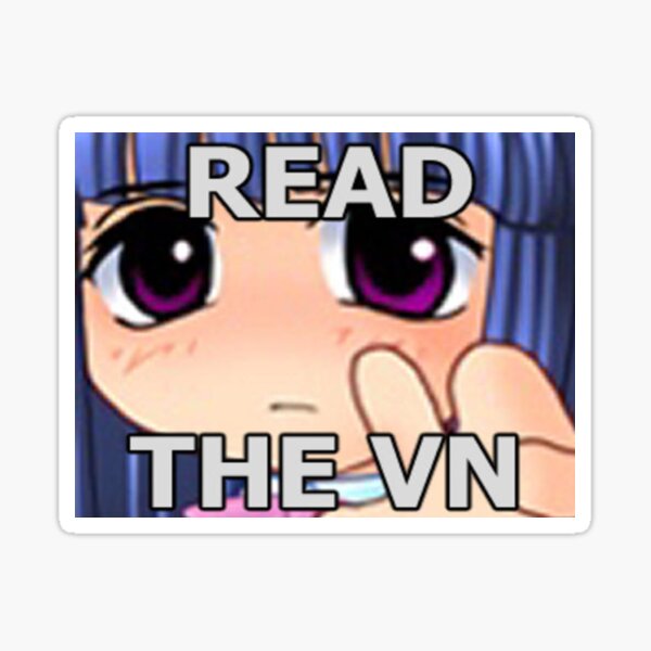 "Read The VN Higurashi When They Cry" Sticker for Sale by 1Zaners ...