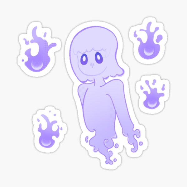 "Wispy Ghost " Sticker by Maximum-Alien | Redbubble