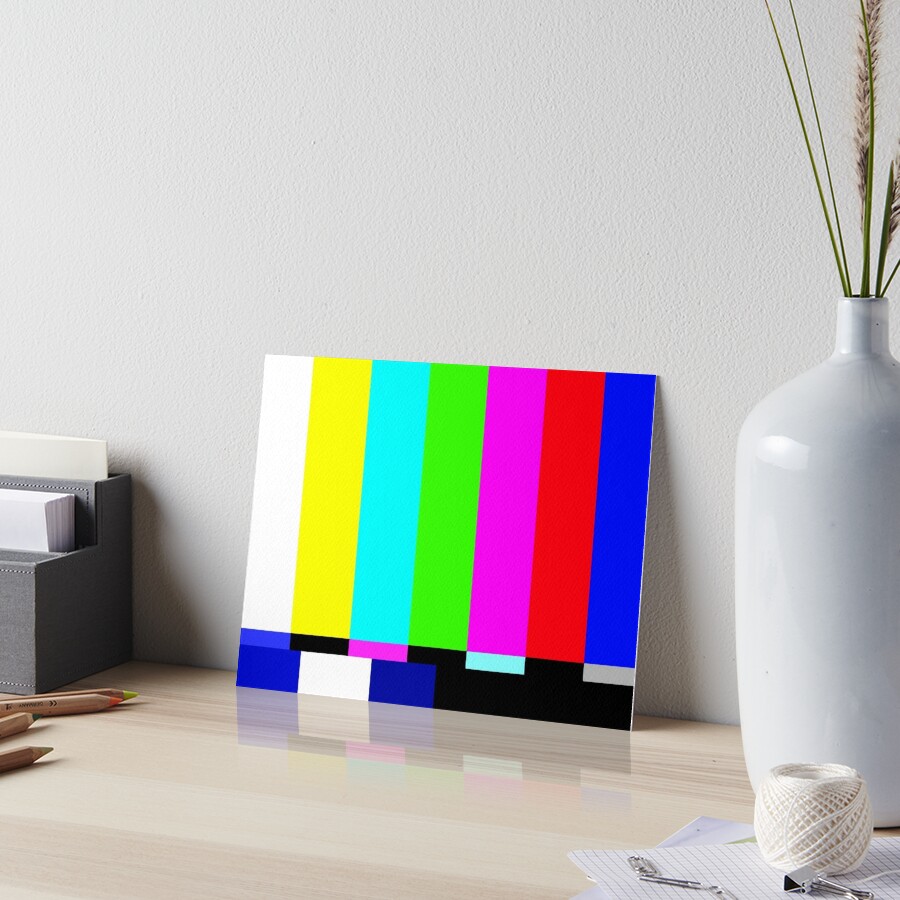 "TV Error Screen" Art Board Print for Sale by BreadArt | Redbubble