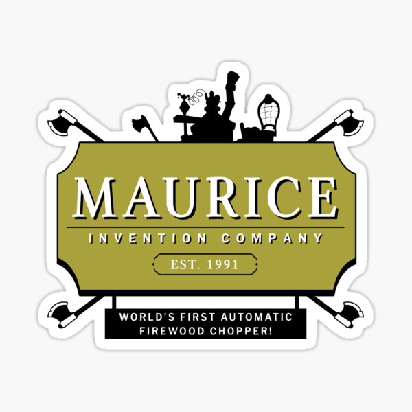 "Maurice Invention Company" Sticker for Sale by parkadventure | Redbubble