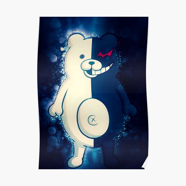 "Monokuma Danganronpa Anime Game" Poster for Sale by Spacefoxart ...