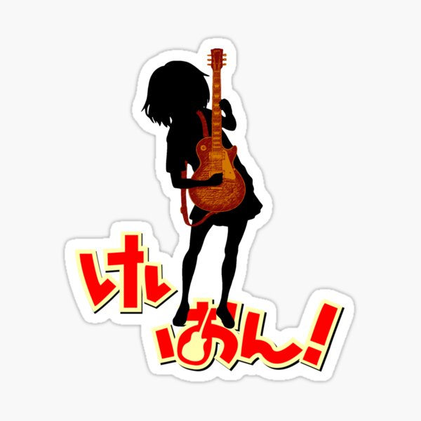 "K-on Yui" Sticker for Sale by spakrak | Redbubble