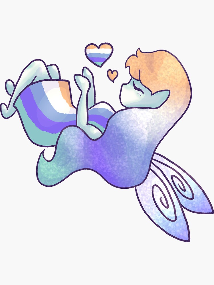 "Genderfaun Pride Fairy" Sticker for Sale by strwbrykitty | Redbubble