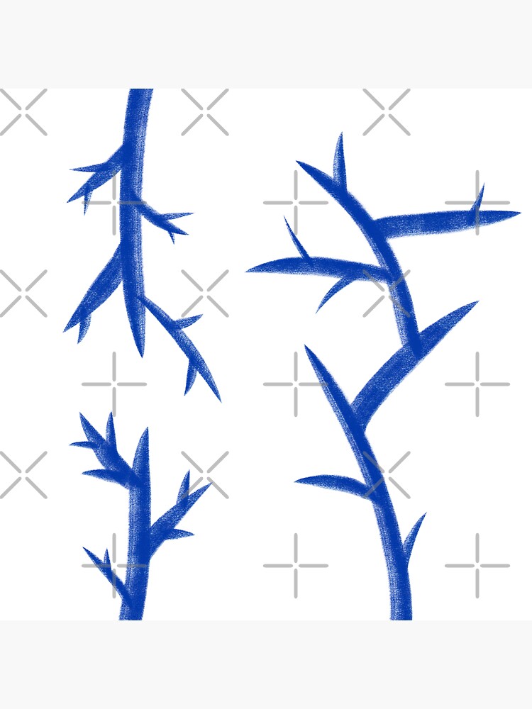 "Tree branches brush strokes without leaves 02" Sticker for Sale by ...