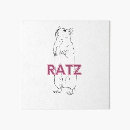 "Ratz | Ratz pink meme" Art Board Print by areebloby1 | Redbubble