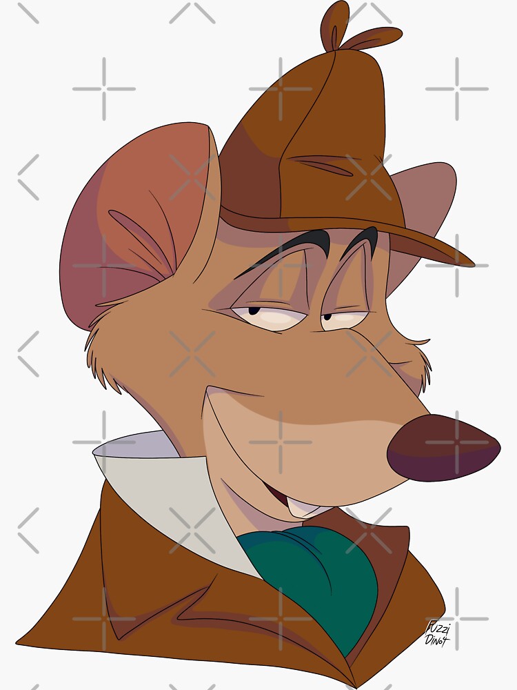 "Detective Basil" Sticker by FuzziDino4 | Redbubble