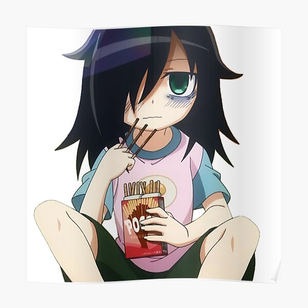 "tomoko eat" Poster for Sale by snailhunter66 | Redbubble