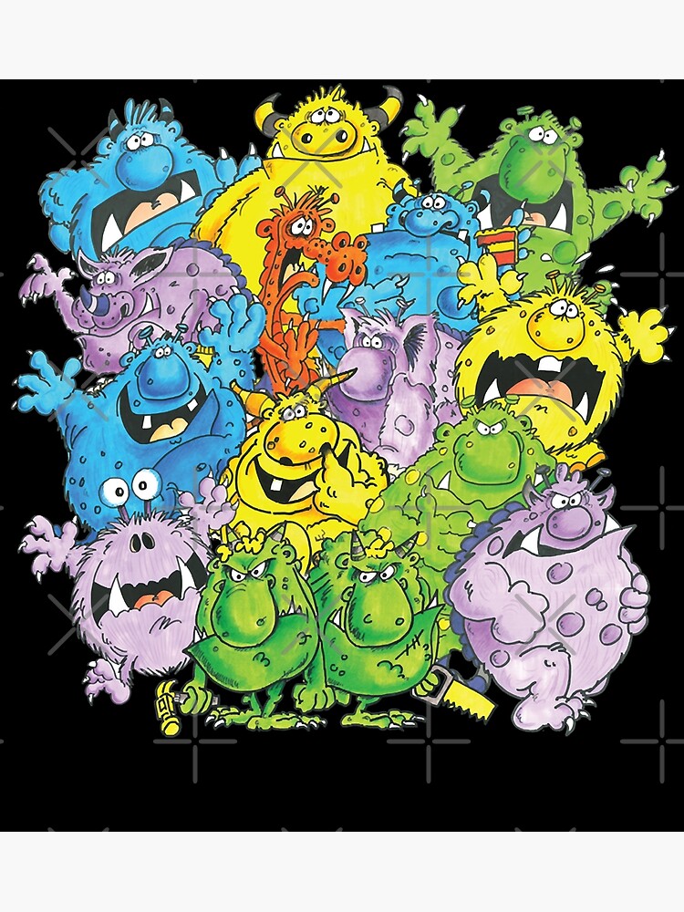 Póster «Serie de animales de dibujos animados asustan a los humanos» de ...