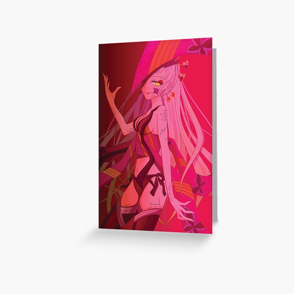 "Daki Demon Slayer Fanart" Greeting Card for Sale by jerrieart | Redbubble