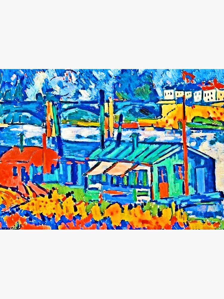 " Châtou Bridge, 1906, by Maurice de Vlamnick, (digitally enhanced by ...