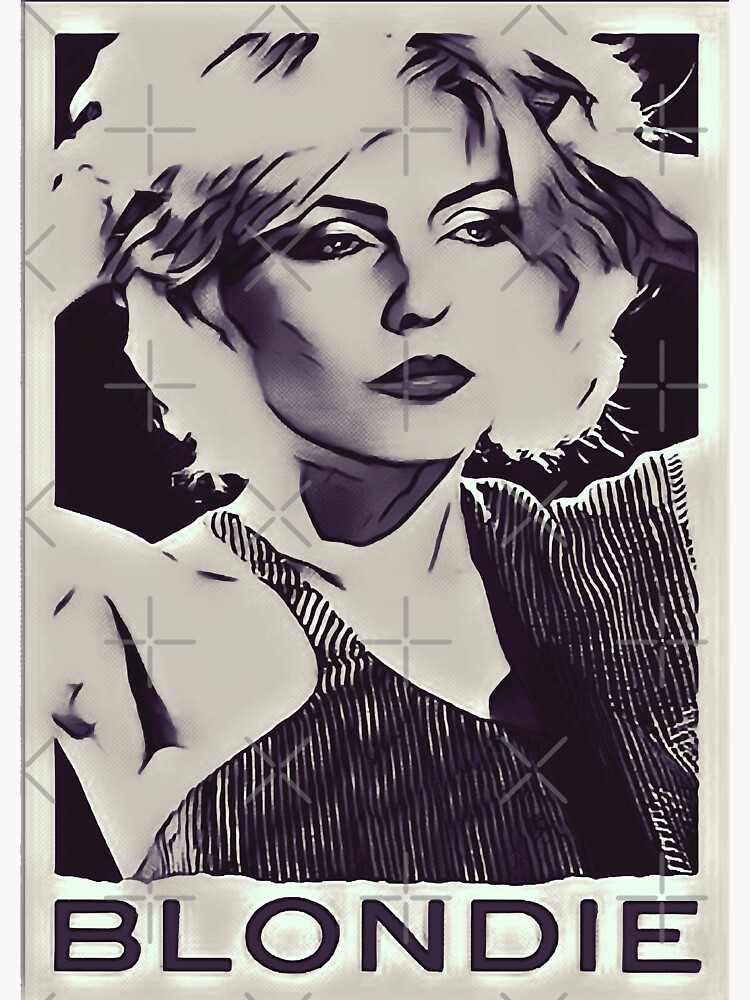 "Blondie debbie harry Band Music Vintage Retro" Sticker by baileezavier ...