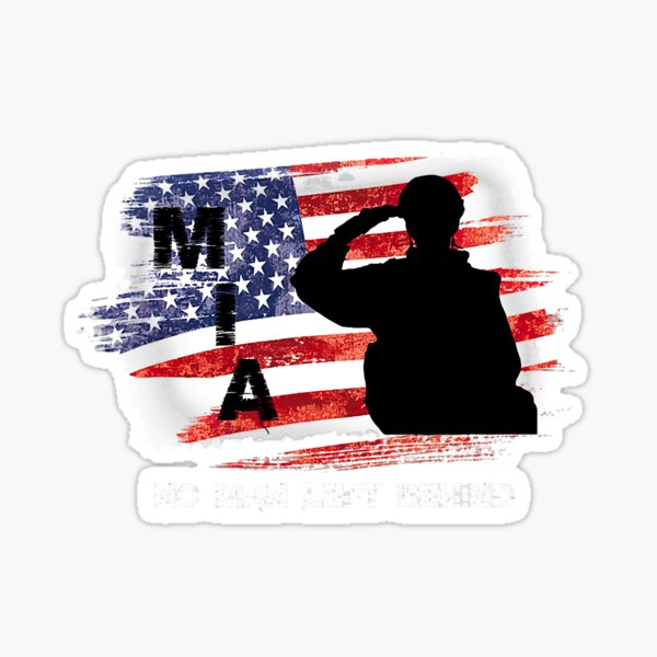 "No Man Left Behind Military Patriotic" Sticker by BundlerVq | Redbubble