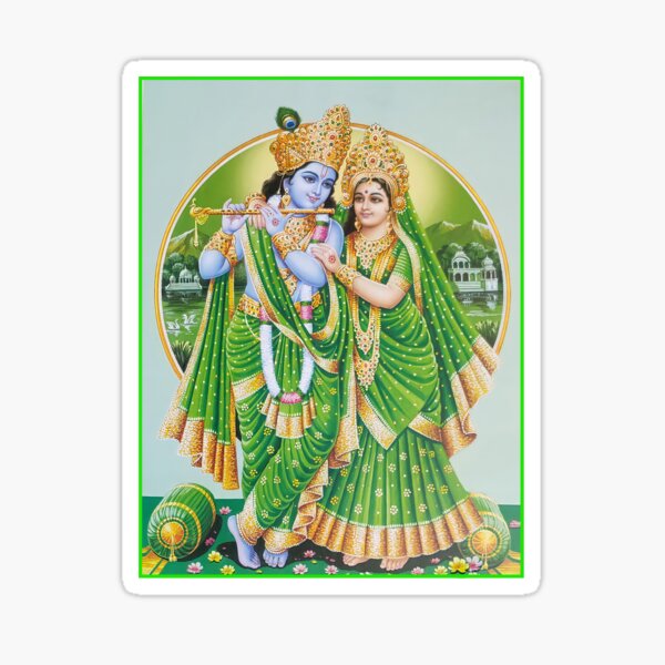 " Radha Krishna ji" Sticker for Sale by aruvanita | Redbubble
