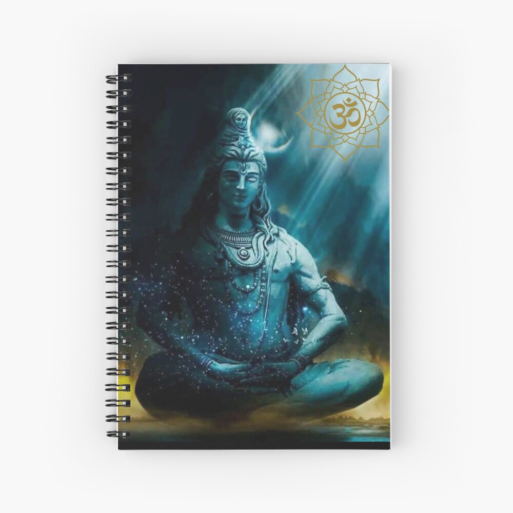 "Lord Shiva, Om Namah Shivaya, Meditation pose" Spiral Notebook for ...