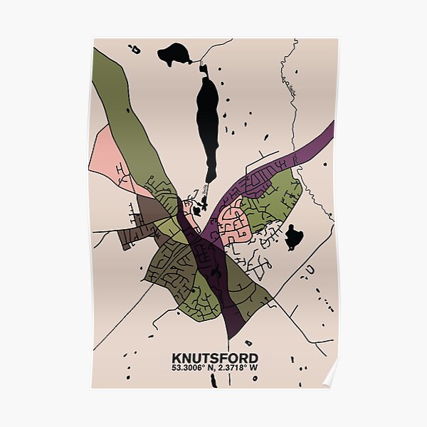 "KNUTSFORD | MAP COORDINATES" Poster for Sale by axelle1410 | Redbubble