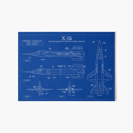 "NASA X-15. Advanced Research Airplane. North American (Blueprint)" Art ...