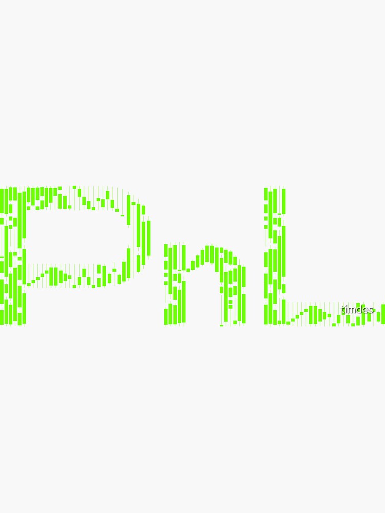 "PnL" Sticker for Sale by timdes | Redbubble