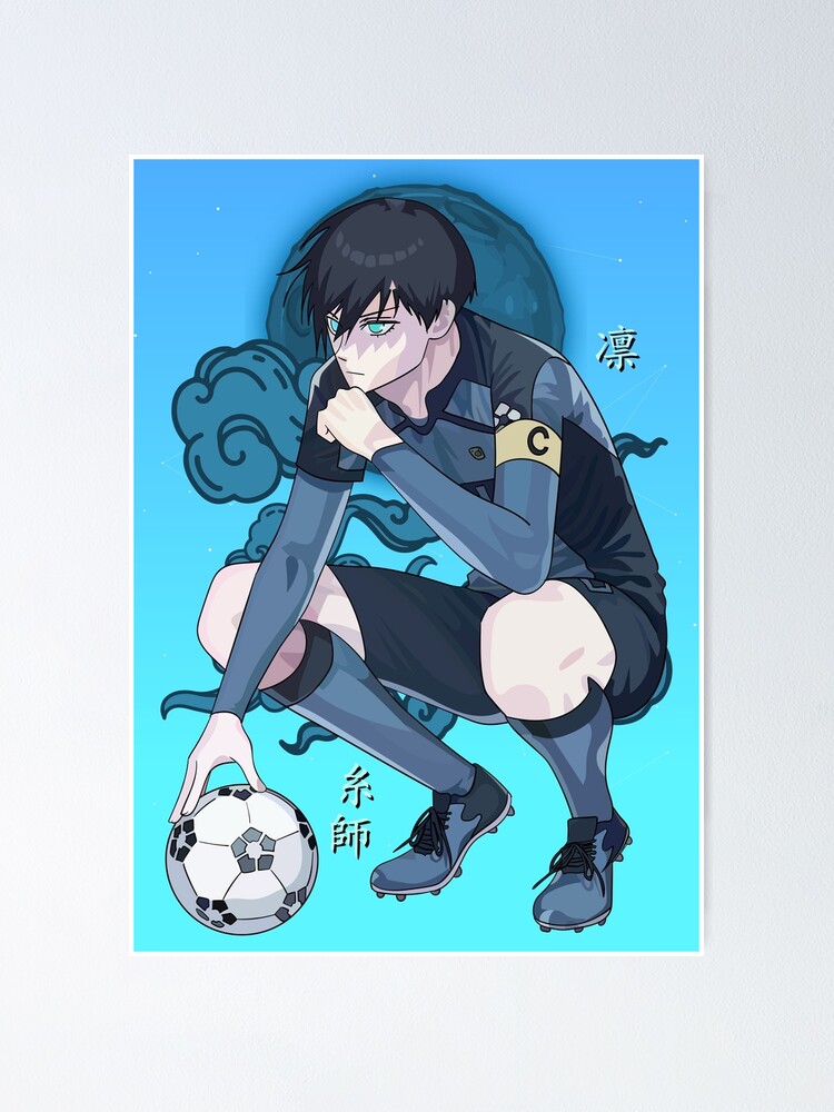 "Rin Itoshi Captain - Blue lock" Poster for Sale by reelanimedragon ...