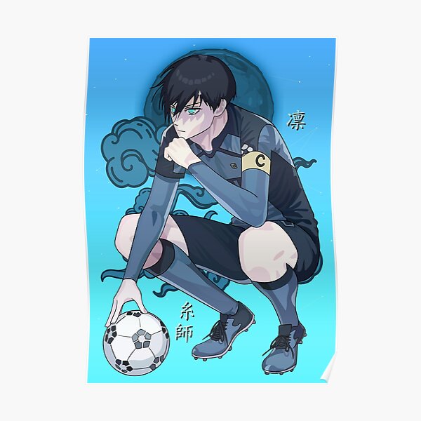 "Rin Itoshi Captain - Blue lock" Poster for Sale by reelanimedragon ...