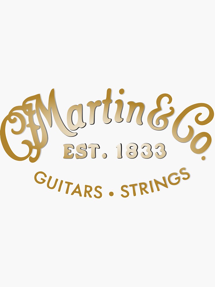"Best Of The Best Martin Guitars Design" Sticker for Sale by lijohan ...