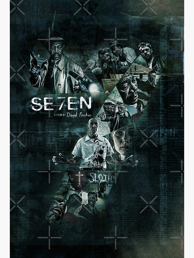 "Se7en by David Fincher Movie Poster" Photographic Print for Sale by ...