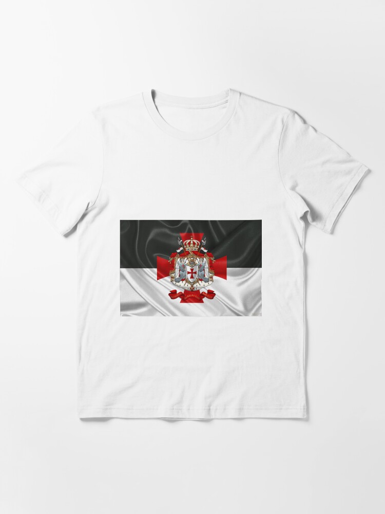 "Knights Templar - Coat of Arms over Flag" T-shirt for Sale by Captain7 ...