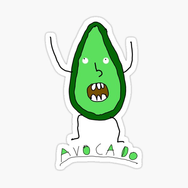 "Avocado Guy" Sticker by GarryTrotter | Redbubble
