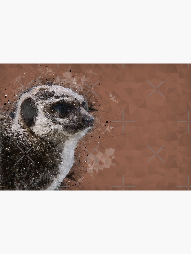 "Polygon Meerkat" Sticker for Sale by ElviraDraat | Redbubble