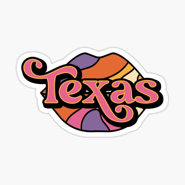"Texas Forever Retro Western Aesthetic Collage " Sticker by amearnest ...