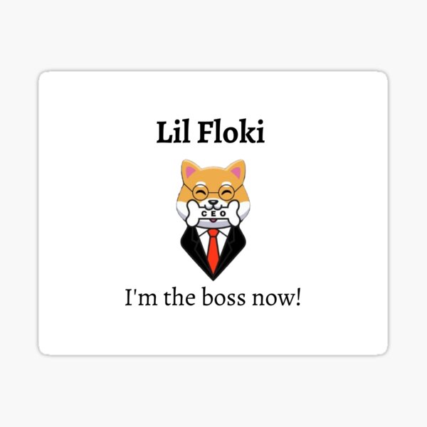 "Lil Floki Token" Sticker for Sale by CryptoPug9 | Redbubble