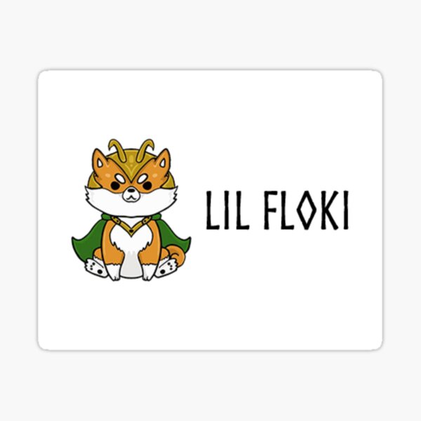 "Lil Floki Token" Sticker for Sale by CryptoPug9 | Redbubble