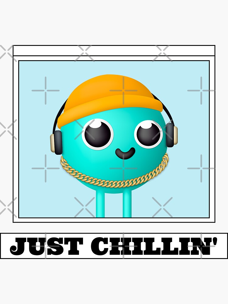 "Just Chillin Anime" Sticker by Sunset-1 | Redbubble