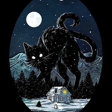 "Yule Cat " Postcard for Sale by karitasart | Redbubble