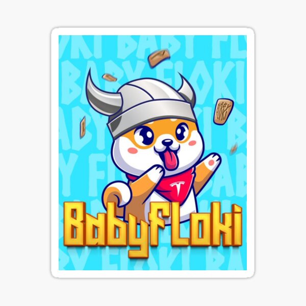 "Baby Floki Token" Sticker by CryptoPug9 | Redbubble