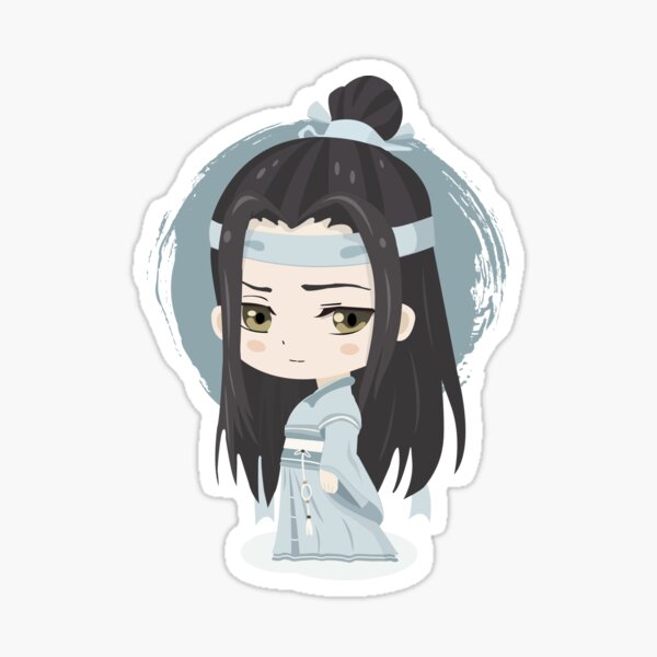 "Chibi Lan Wangji" Sticker for Sale by nazsdesigns | Redbubble