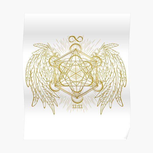 "ARCHANGEL METATRON SACRED GEOMETRY" Poster for Sale by MercurialMKB ...