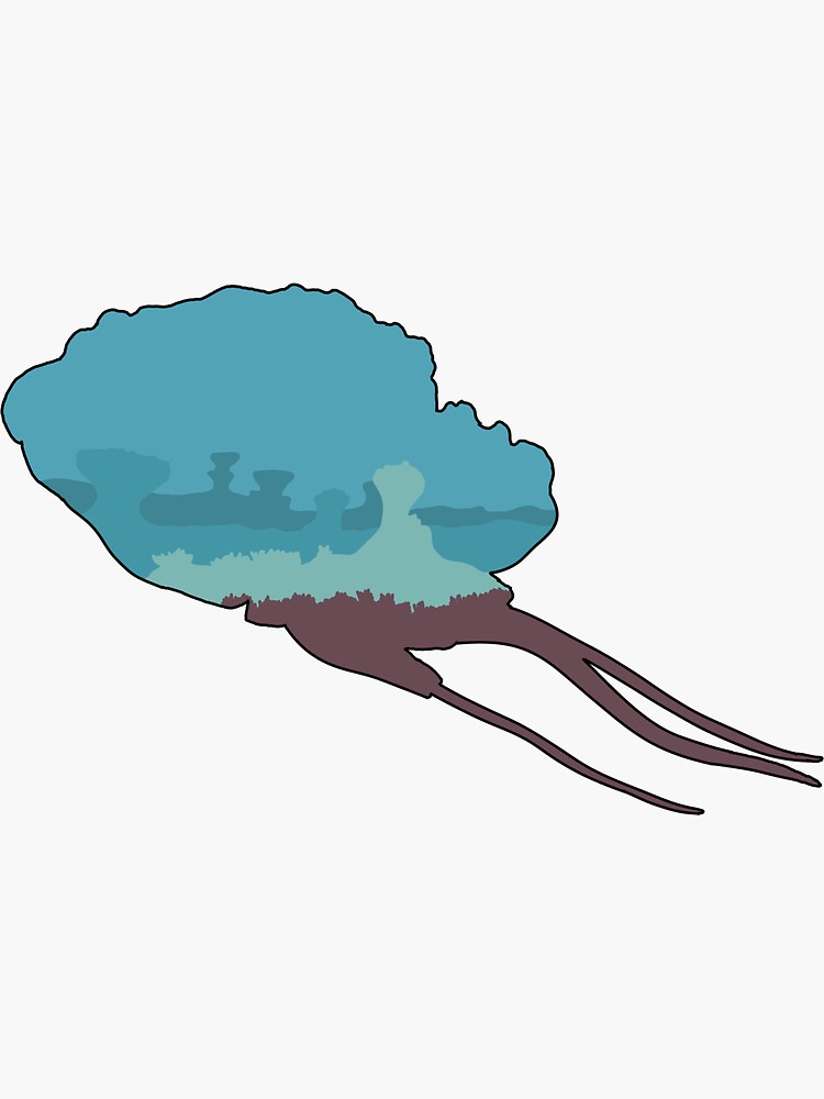 "Reefback Leviathan" Sticker for Sale by Vivacious-Bee | Redbubble
