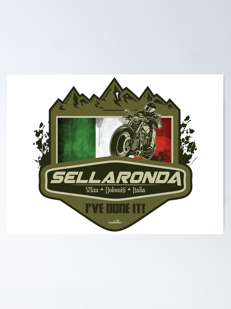 "Sella Ronda Dolomites Sellaronda Italy Motorcycle Ive Done It! Sticker ...