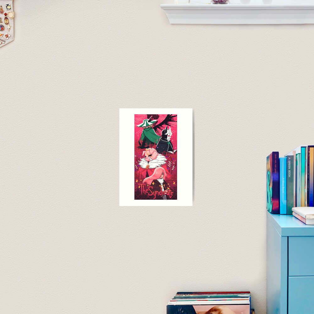 "the pixel syndicate" Sticker for Sale by valeriapryanik | Redbubble