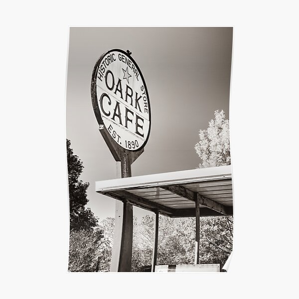 "The Oark General Store Sign - Sepia Edition" Poster by enjoysshooting ...