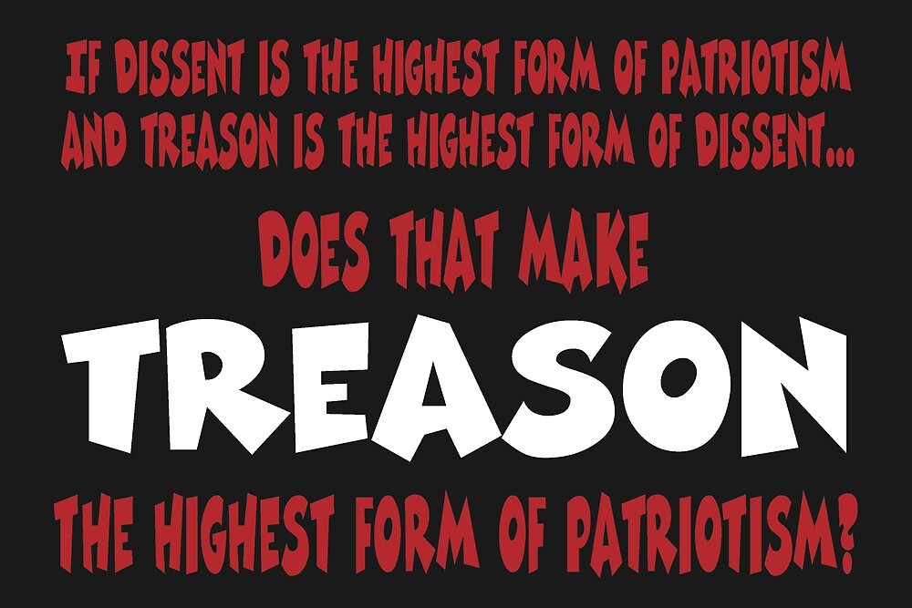 "Dissent is the highest form of patriotism" by Allen Peterson | Redbubble