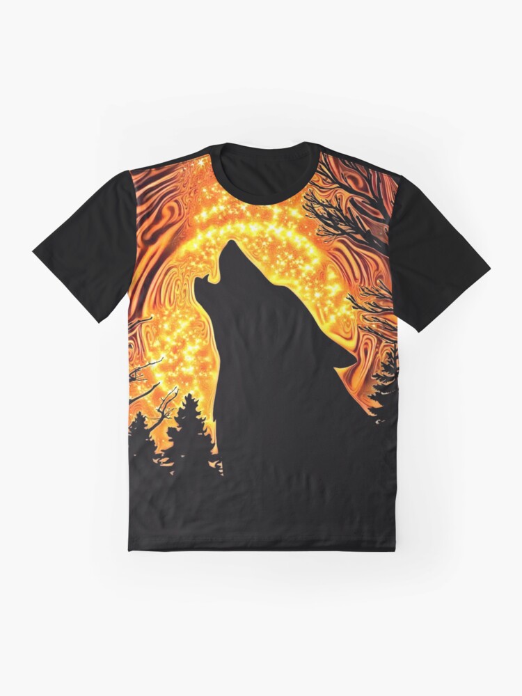 "Retro Sunset Wolf | Howling Wolf | Retro Wolf Lover | Trippy Wolf ...