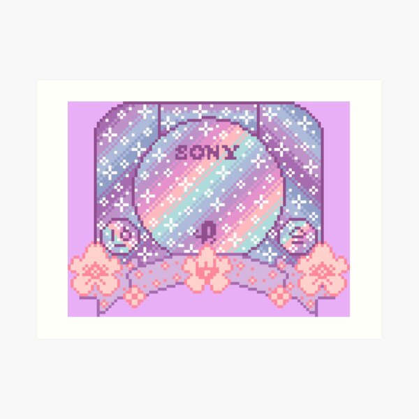 "Playstation Pixel Art" Art Print for Sale by AlleenasPixels | Redbubble