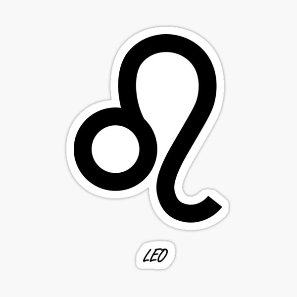 "LEO - Zodiac Sign" Sticker by NKalopsia | Redbubble