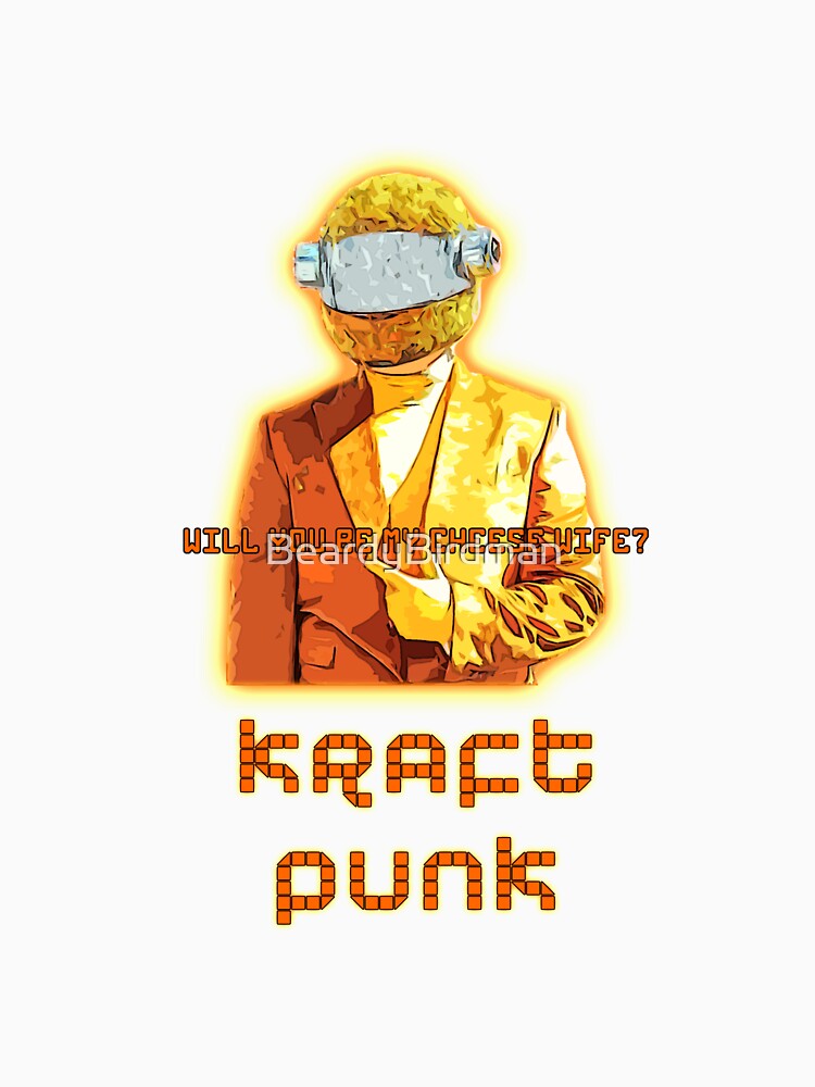 "KRAFT PUNK" T-shirt for Sale by BeardyBirdman | Redbubble | pop t ...