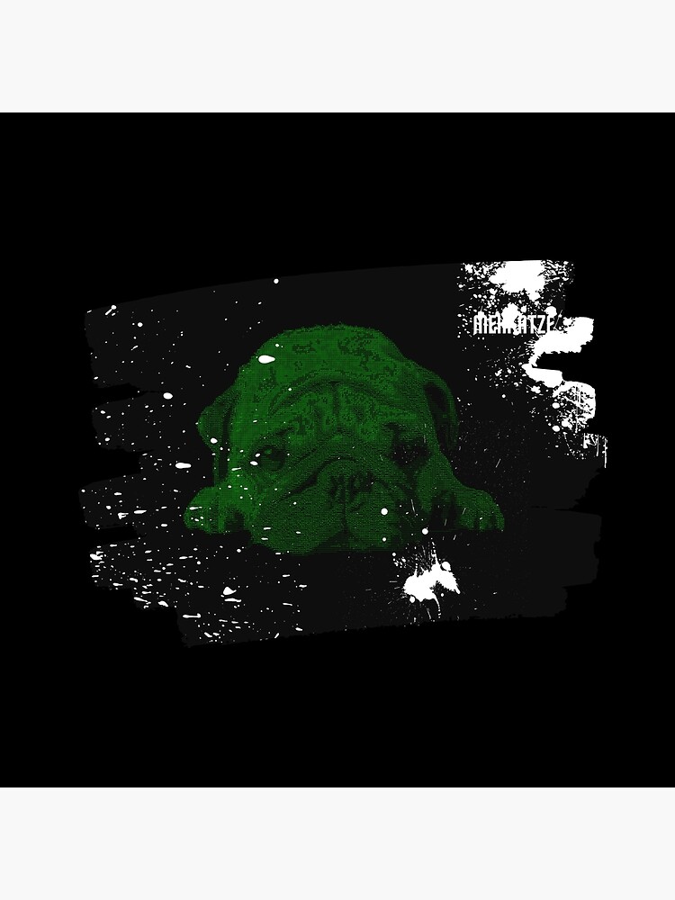 "ASCII Matrix Pug | Stains, dots & spray" Poster by mehkatze | Redbubble