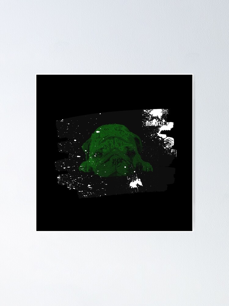 "ASCII Matrix Pug | Stains, dots & spray" Poster by mehkatze | Redbubble