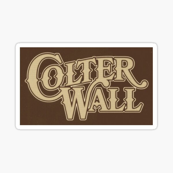 "Colter Wall" Sticker for Sale by rattledwack | Redbubble