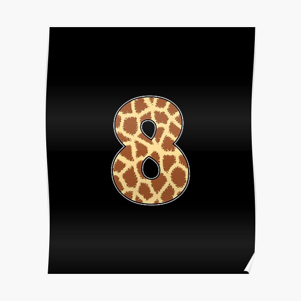 "Kid Giraffe 8th Birthday, 8 Years Old Wild Animal, Number Eight Safari ...