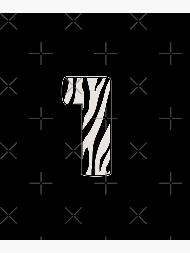 Póster «Kid Zebra 1er cumpleaños, Animal salvaje de 1 año, Safari Zoo ...